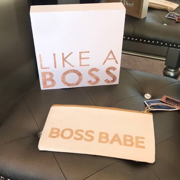 Other | Like A Boss Sign Boss Bag Pouch | Poshmark
